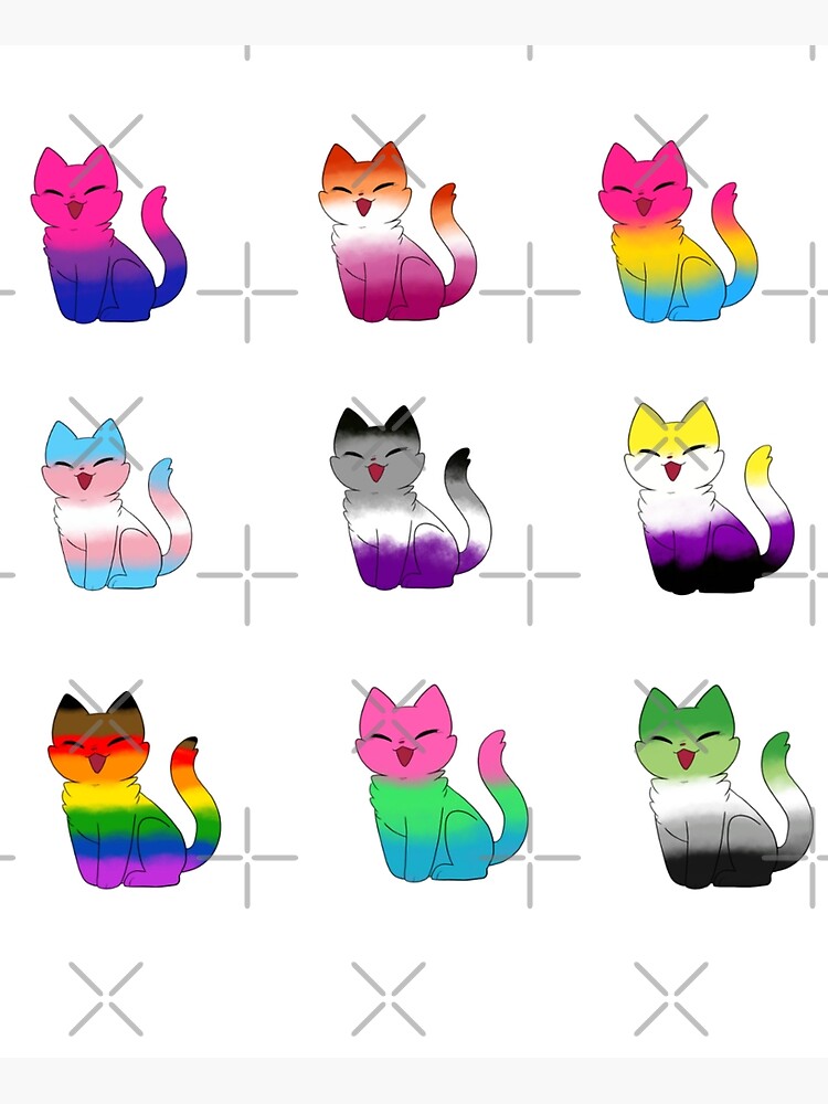 "Pride Cats/ Pride Month, Pride" Art Print for Sale by Coffeeskull ...
