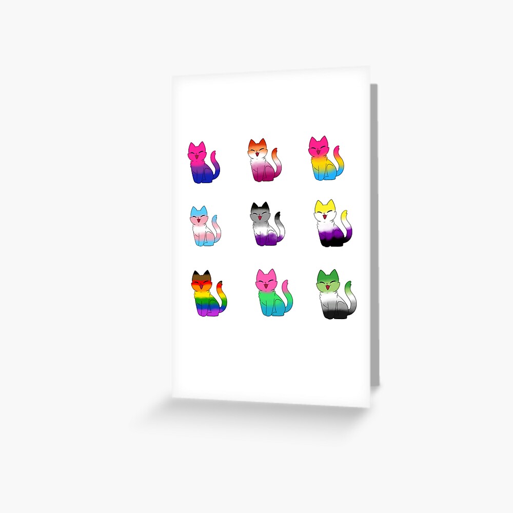 "Pride Cats/ Pride Month, Pride" Greeting Card by Coffeeskull | Redbubble
