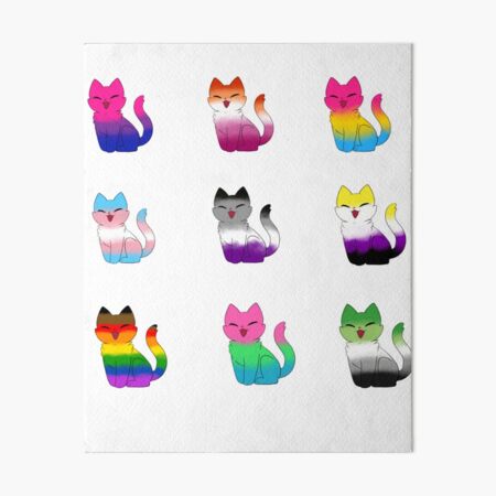 "Pride Cats/ Pride Month, Pride" Art Board Print for Sale by ...