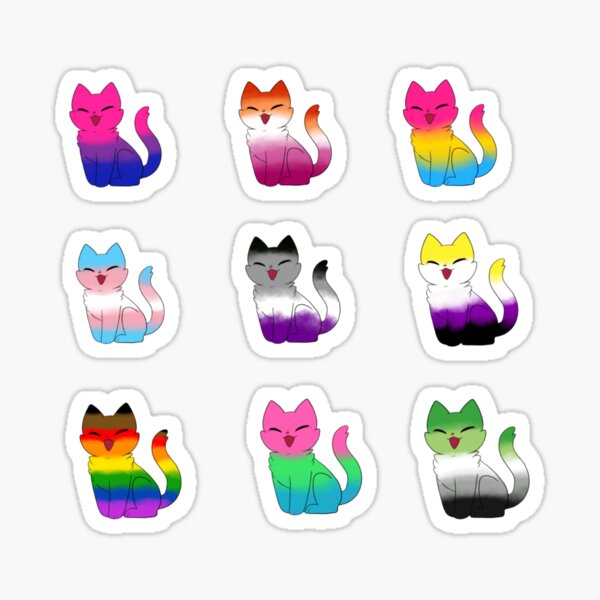 "Pride Cats/ Pride Month, Pride" Sticker for Sale by Coffeeskull ...