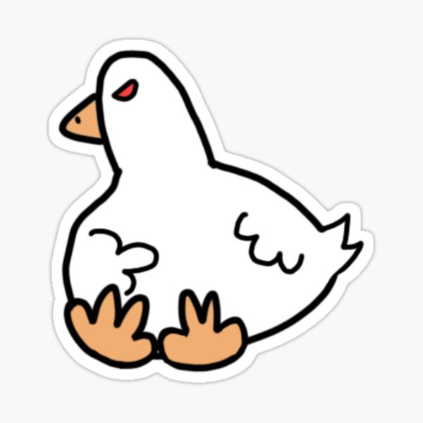 "angry goose" Sticker for Sale by frogeclipse | Redbubble