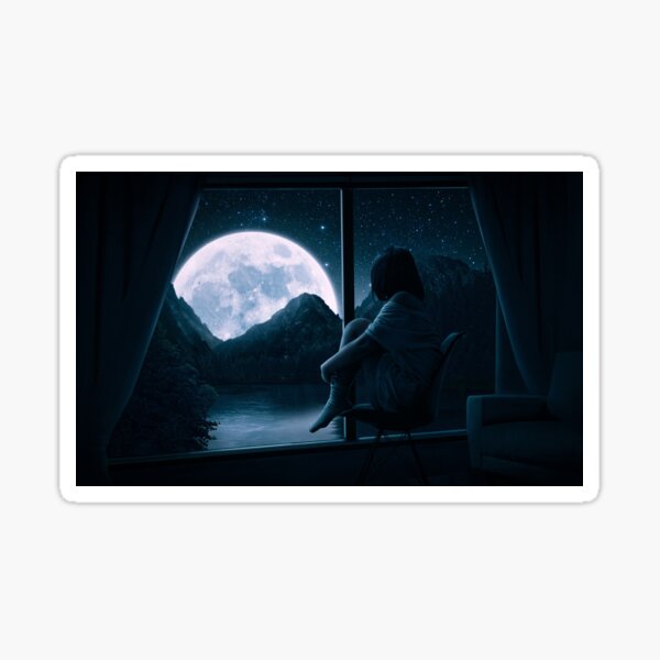 "Alone" Sticker for Sale by aartistnk | Redbubble