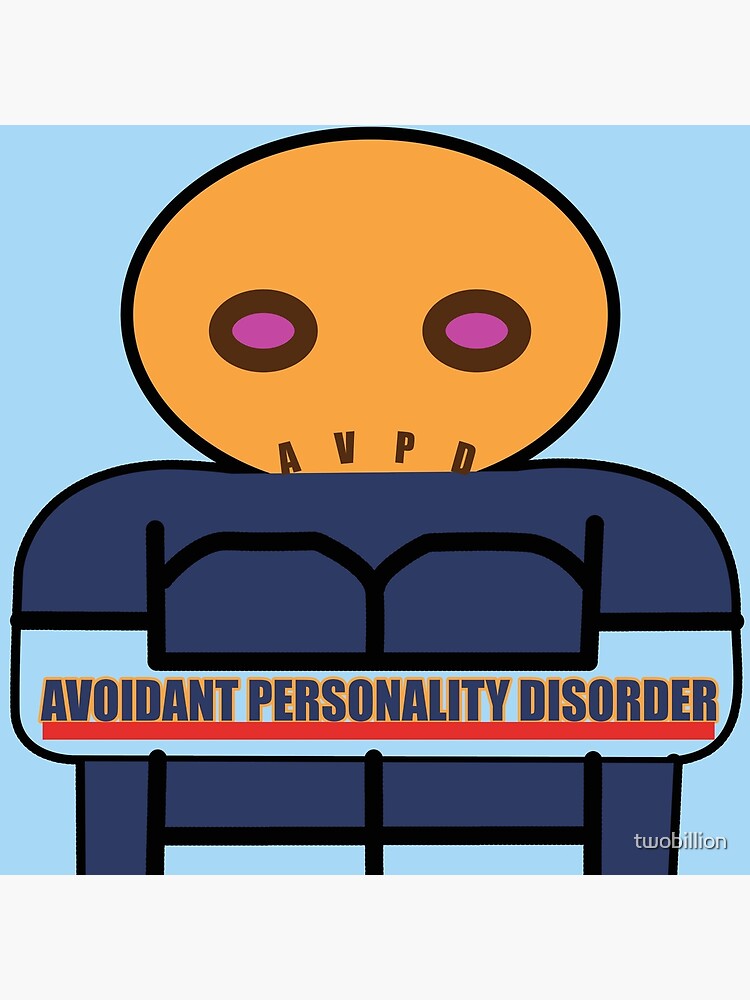 Póster «Trastorno de personalidad por evitación dibujos animados avpd ...