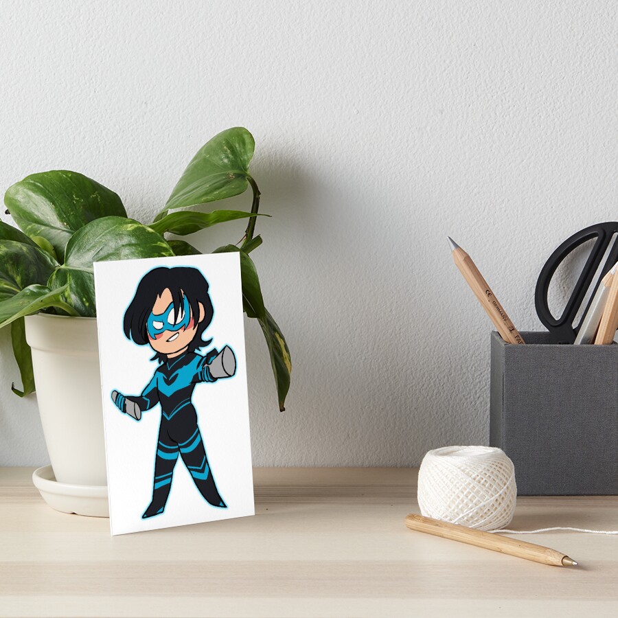 "Nightwing Sticker" Art Board Print by VictoryThorn | Redbubble