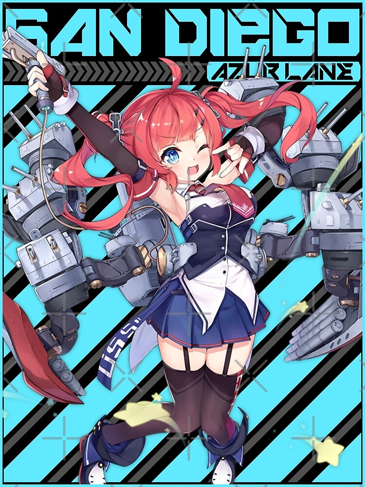 Póster «AZUR LANE SAN DIEGO» de VotreVPX | Redbubble