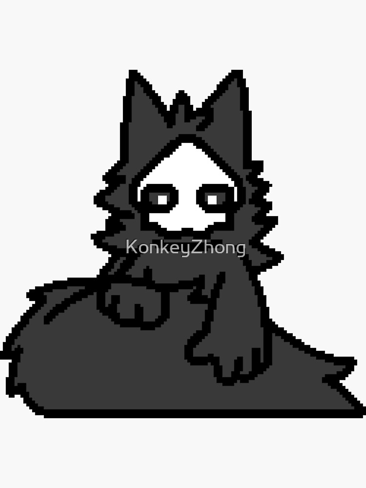 "Changed - Puro Sitting Tail Sprite" Sticker for Sale by KonkeyZhong ...