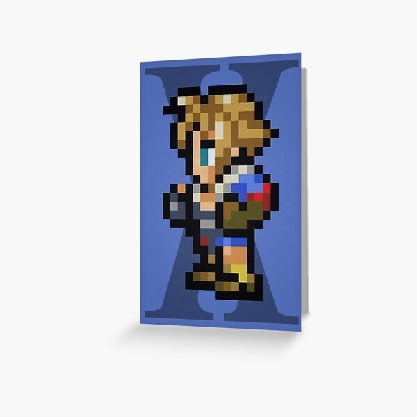 "Final Fantasy X - Tidus Sprite" Greeting Card by SpriteZone | Redbubble