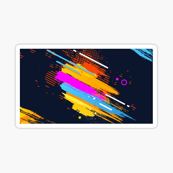 "anime,abstrak,geometri" Sticker by makluumun | Redbubble