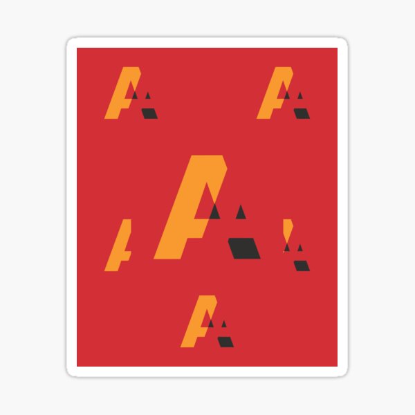 "Letter A" Sticker for Sale by HGEEK | Redbubble