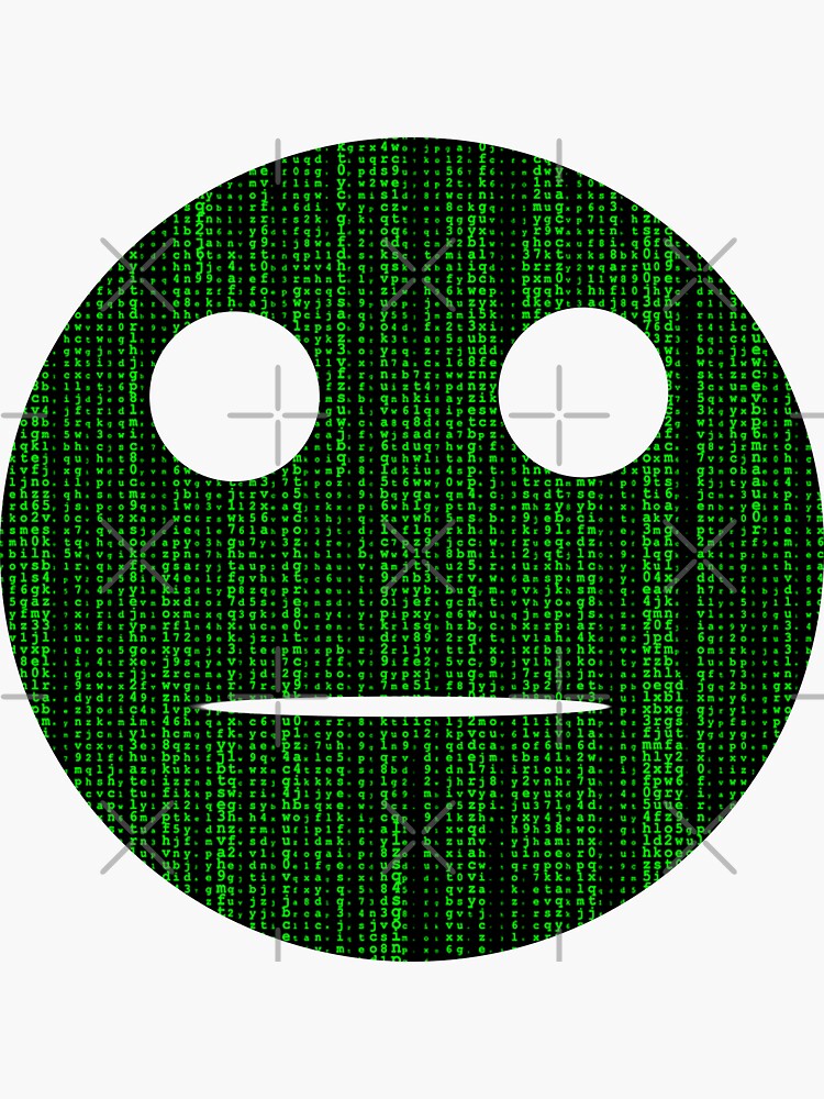 "code face" Sticker for Sale by Maskagace | Redbubble