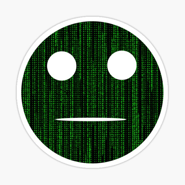 "code face" Sticker for Sale by Maskagace | Redbubble