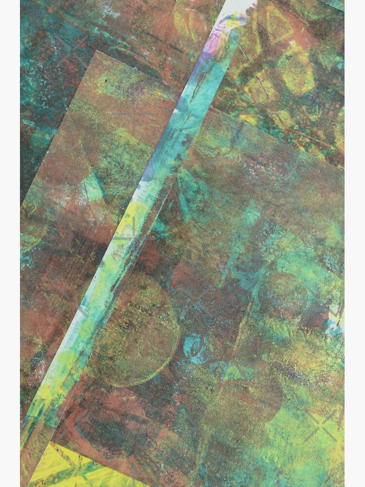 "A Collage of Abstract Mono Prints" Sticker for Sale by mewinkart ...