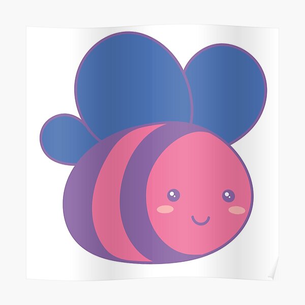 "The Bee In LGBT/ bisexual bee" Poster for Sale by therighttee1 | Redbubble