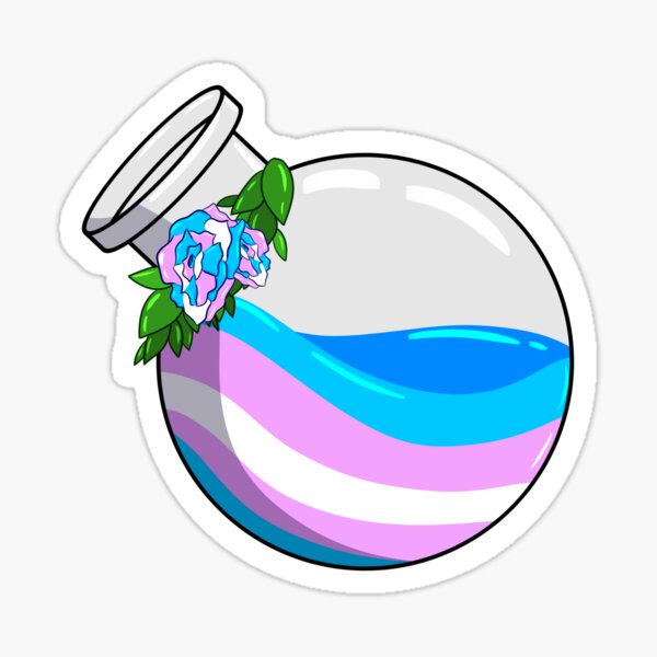 Pride Potions Trans Flag Sticker By Aninx Redbubble