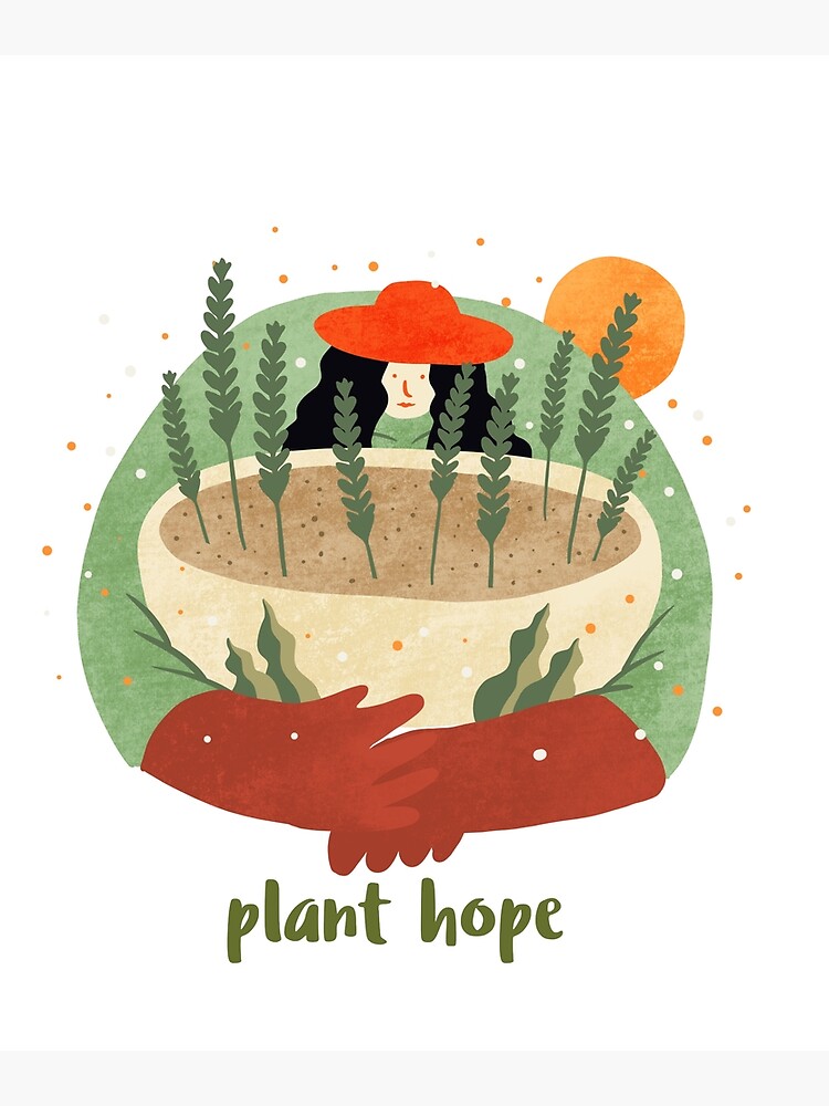 "plant hope" Poster by Lightdesgin | Redbubble