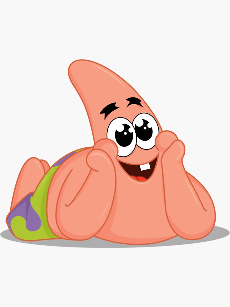 Patrick Star Sticker for Sale by tolittlearrows Redbubble
