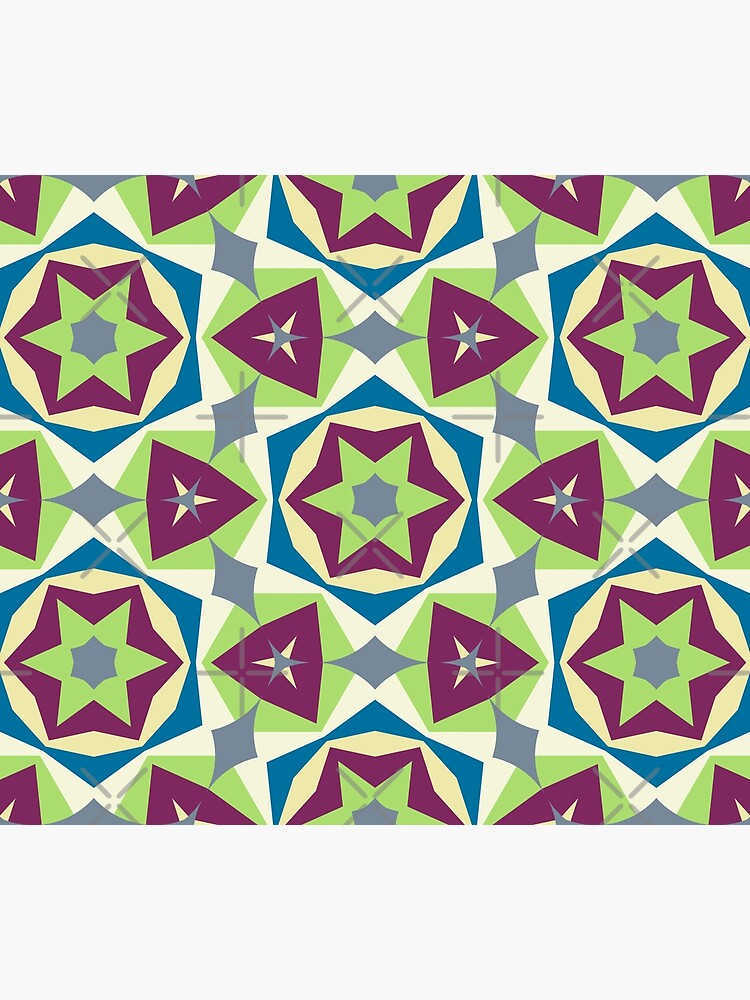 Trendy Colorful Abstract And Geometric Shapes Pattern Poster By Vector Pro Redbubble 