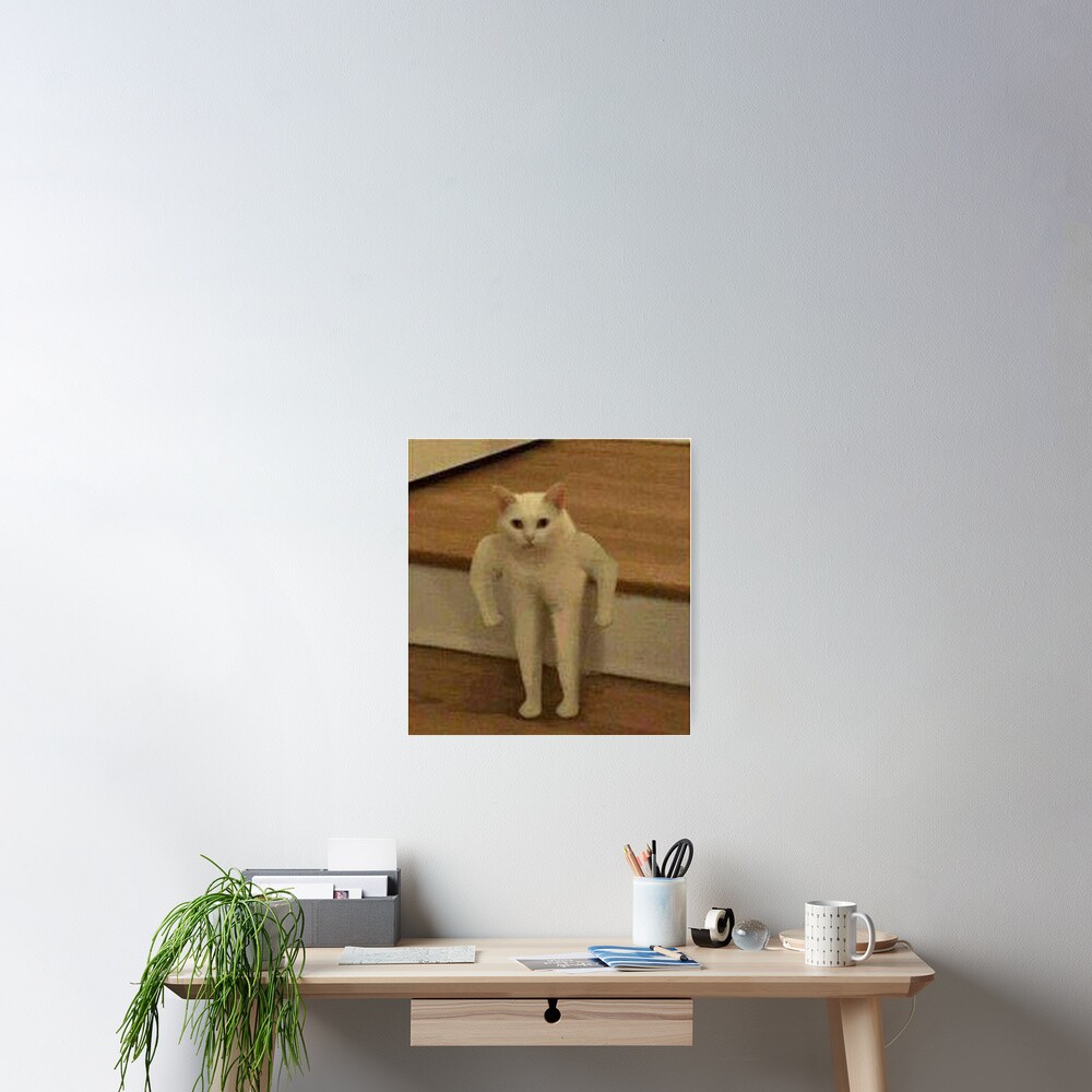 "Buff Stanced Up Cat" Poster by RarePNGs | Redbubble
