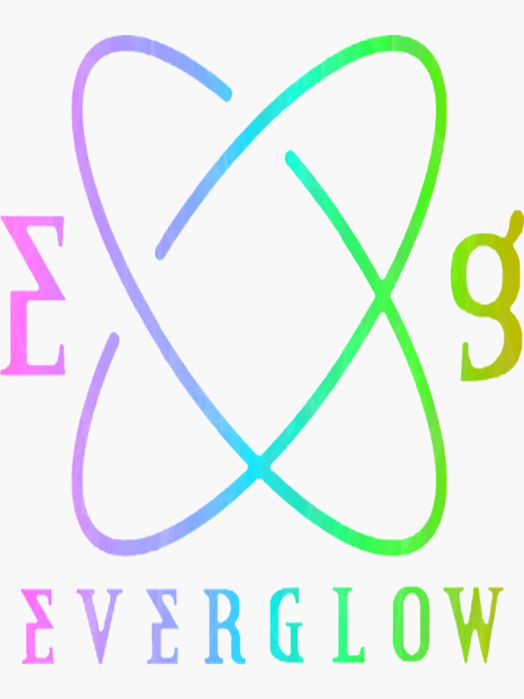 "Everglow T-ShirtEverglow Logo New Rainbow " Sticker for Sale by ...