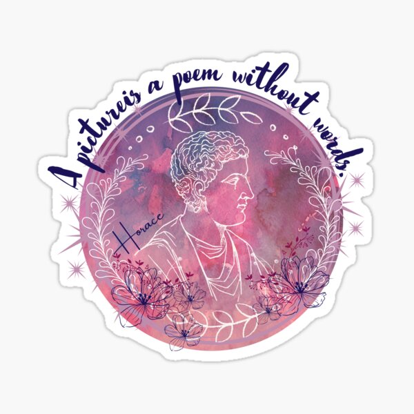 "A picture is a poem" Sticker by EclecticVortex | Redbubble