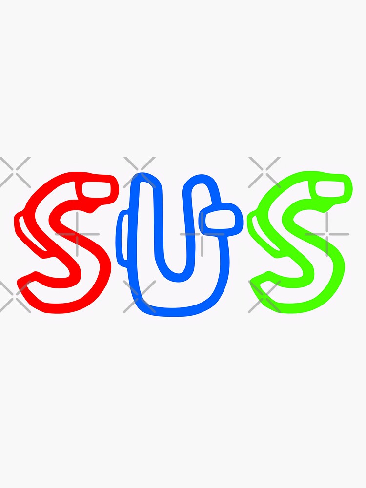 "SUS" Sticker for Sale by GamingWifeWorks | Redbubble