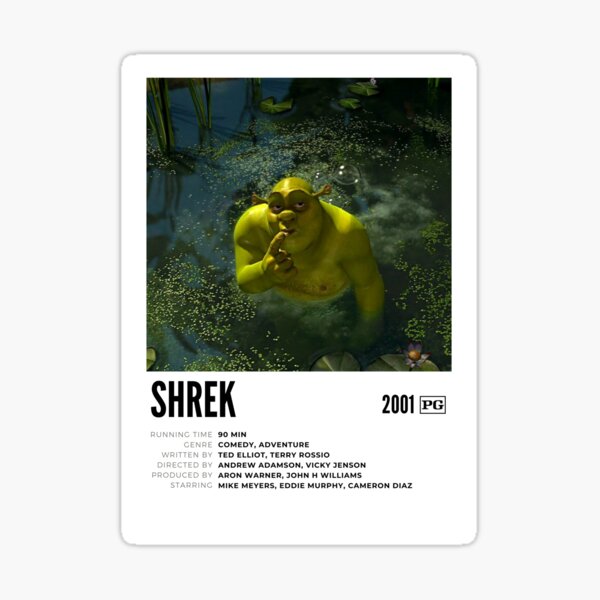 "Shrek" Sticker by Kelseryincav | Redbubble