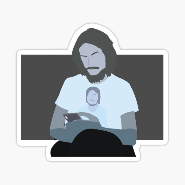 "not bo burnham (neutral transparent)" Sticker for Sale by whtnyhnry ...