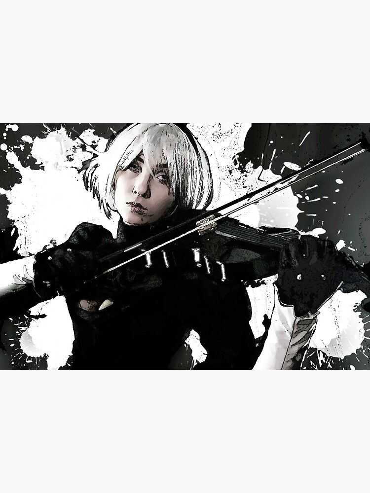"YoRHa No.2 Type B (2B) Violin Cosplay" Metal Print for Sale by ...
