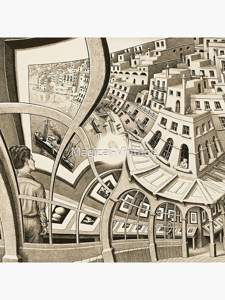 M.C. Escher - Print Gallery, 1956 Premium Matte Vertical Poster sold by ...