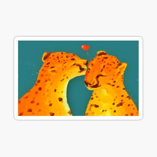 "Cheetahs" Sticker for Sale by Lortharn | Redbubble