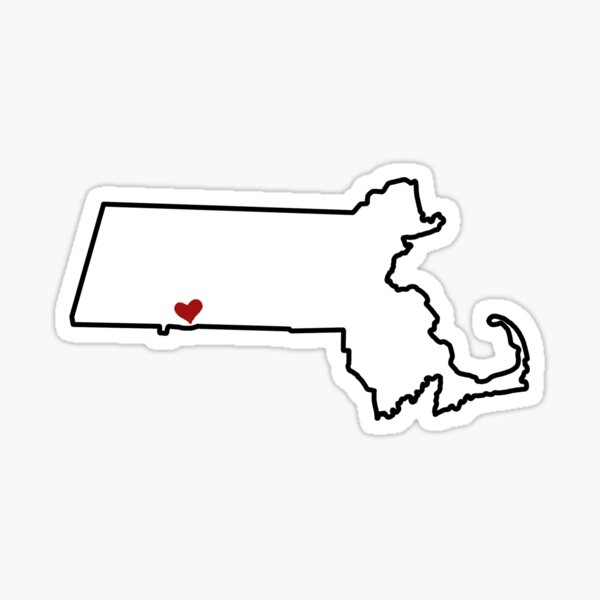 "Springfield Heart in Massachusetts" Sticker for Sale by sunnnysu ...