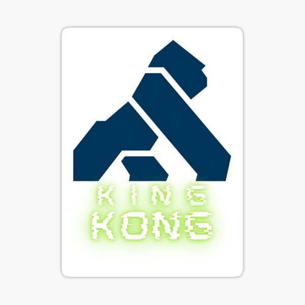 "KING KONG " Sticker for Sale by OZDG | Redbubble