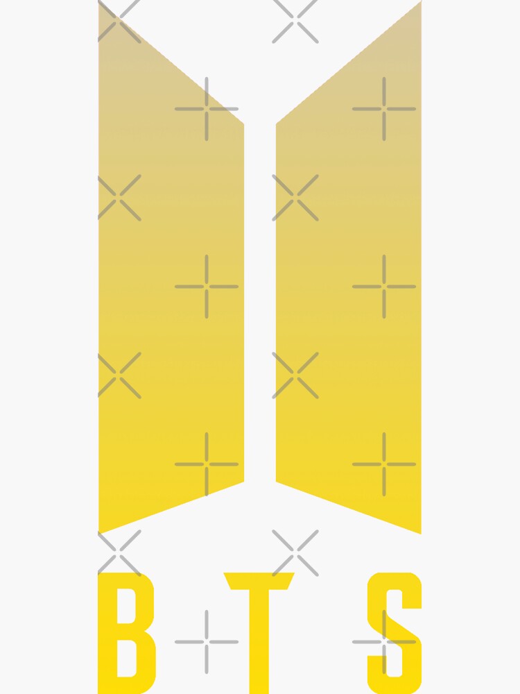 "BTS gradient logo" Sticker for Sale by Akash9790 | Redbubble