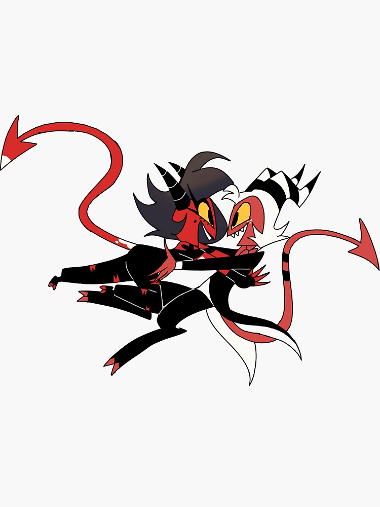 "Millie x Moxxie (Helluva Boss)" Sticker for Sale by EMositeCC | Redbubble