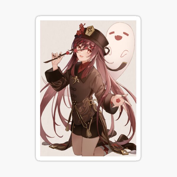 "Hutao Cute Genshin Impact" Sticker for Sale by iuanime | Redbubble