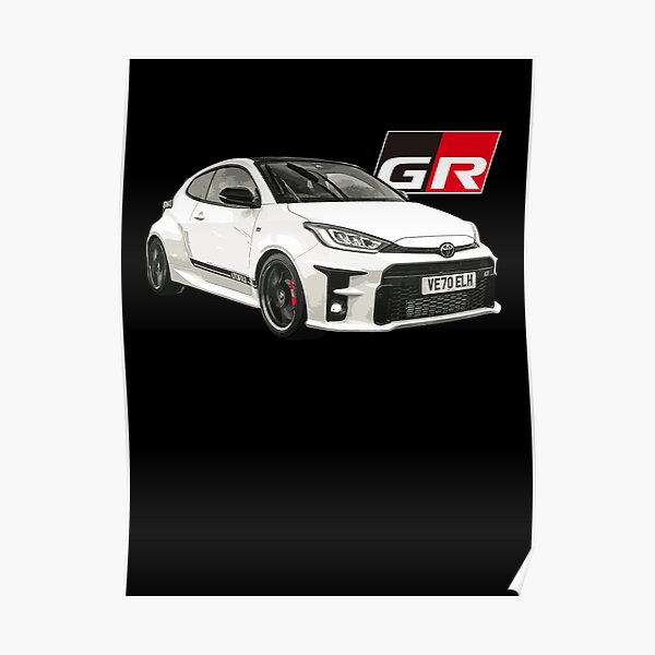 "GR yaris GAZOO RACING APEX WHITE tuned" Poster by cowtownCOWBOY ...