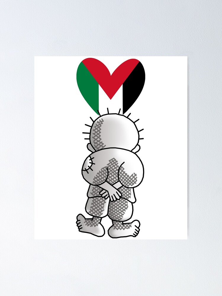 "Hanzala, Handala,Handhala, Free Palestine Sticker" Poster for Sale by ...