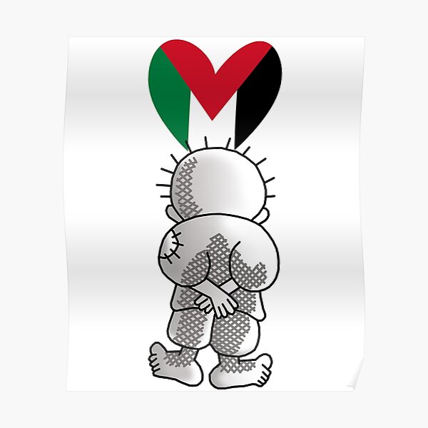 "Hanzala, Handala,Handhala, Free Palestine Sticker" Poster for Sale by FrewinMason | Redbubble