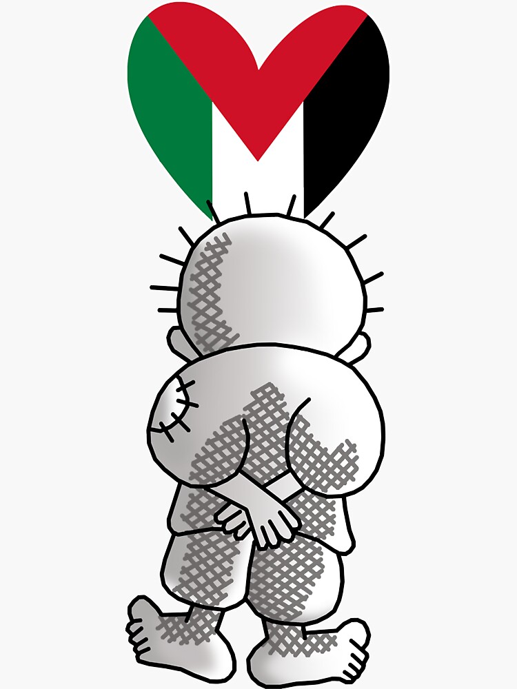 "Hanzala, Handala,Handhala, Free Palestine Sticker" Sticker for Sale by ...