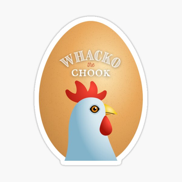 "Whacko the Chook 3" Sticker for Sale by blueparrot | Redbubble
