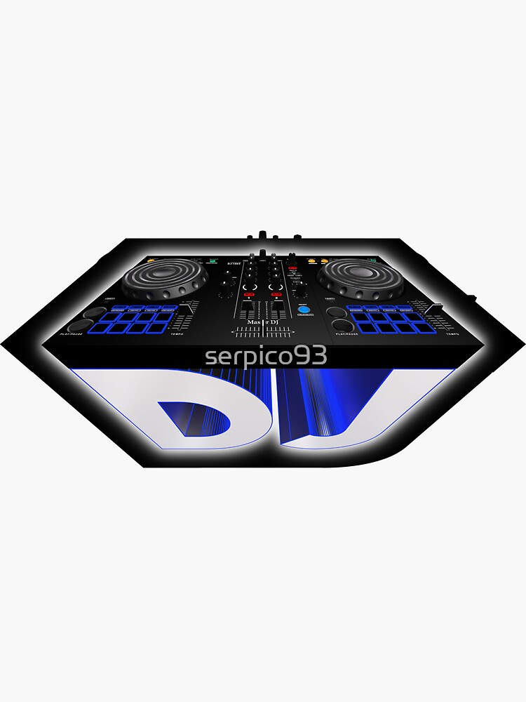 "DJ turntable" Sticker for Sale by serpico93 | Redbubble
