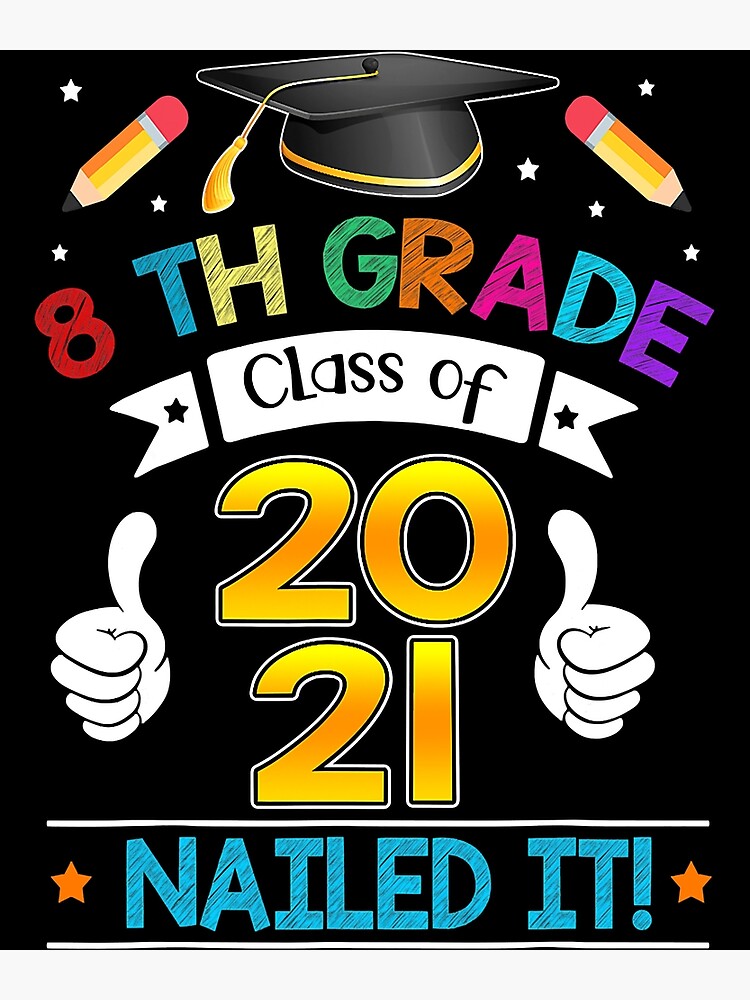 Póster «Los estudiantes de la graduación de octavo grado de la clase de ...