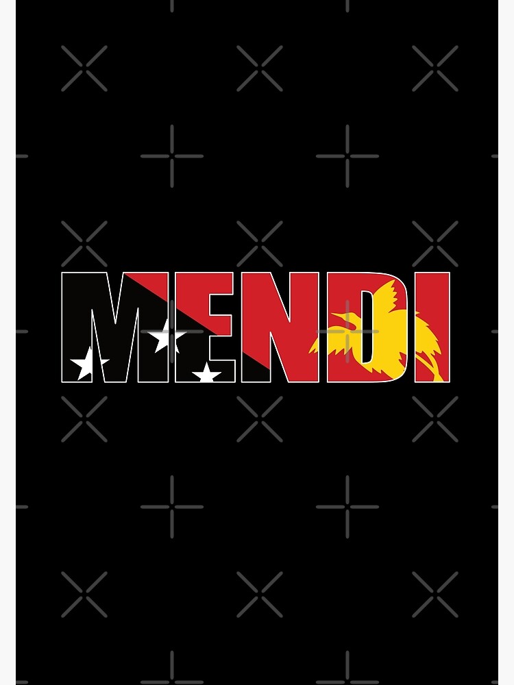 Póster «Mendi con la bandera de Papua Nueva Guinea» de PNG-pikinini ...
