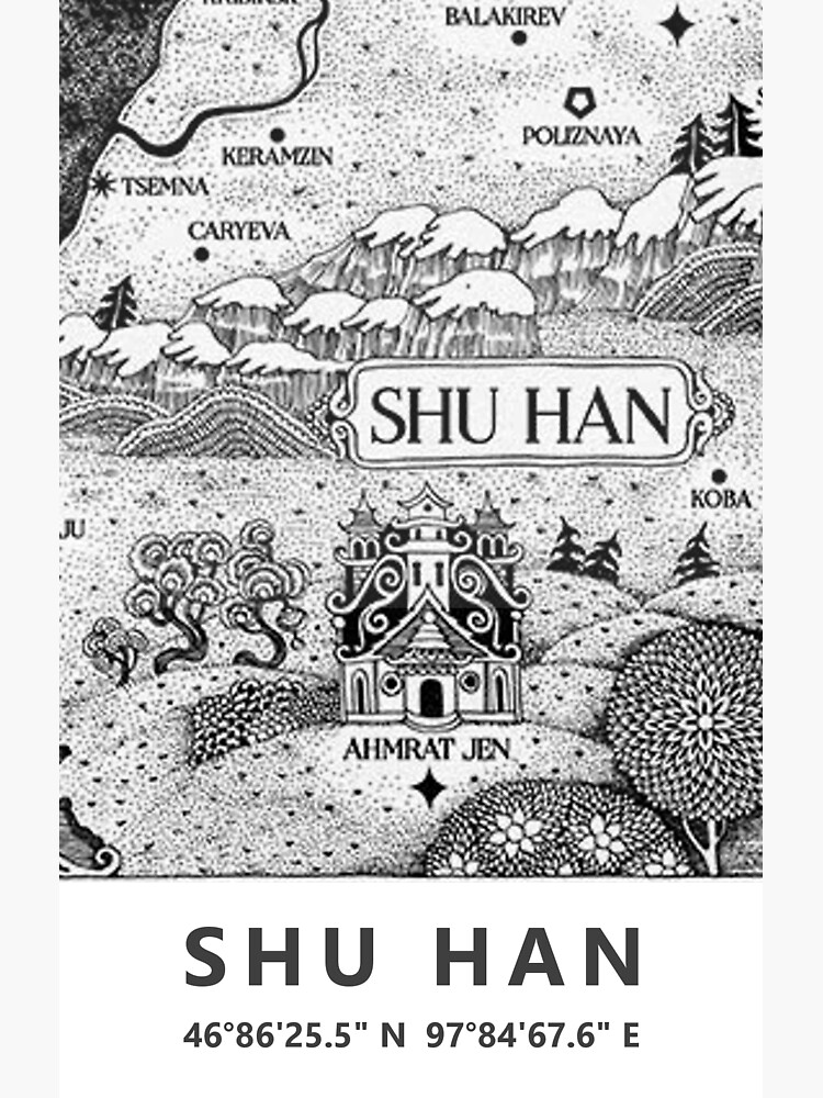 "Map of Shu Han" Sticker for Sale by lookinpretty | Redbubble