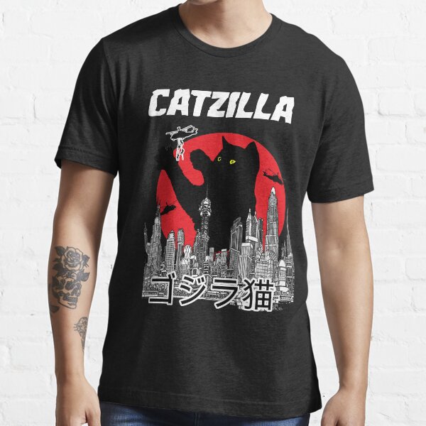 "Catzilla" T-shirt for Sale by Le-Freak | Redbubble | cat t-shirts ...