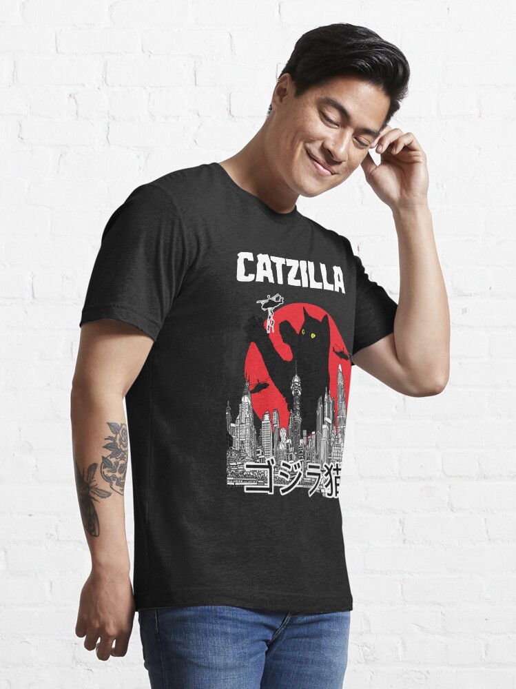 "Catzilla" T-shirt for Sale by Le-Freak | Redbubble | cat t-shirts ...