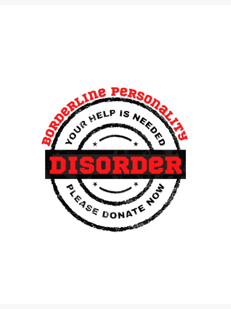 "borderline personality disorder" Poster by ArqaStore | Redbubble