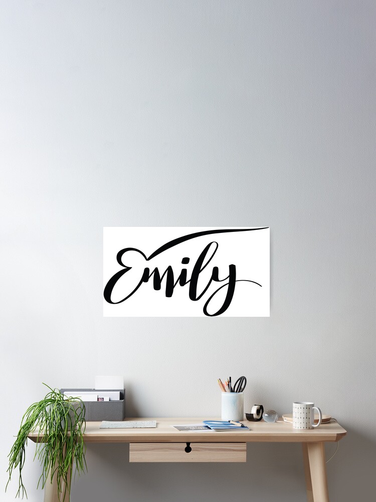 Póster for Sale con la obra «Emily Script» de ProjectX23 | Redbubble