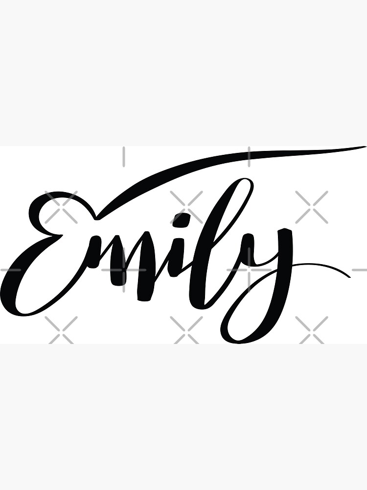 Póster for Sale con la obra «Emily Script» de ProjectX23 | Redbubble