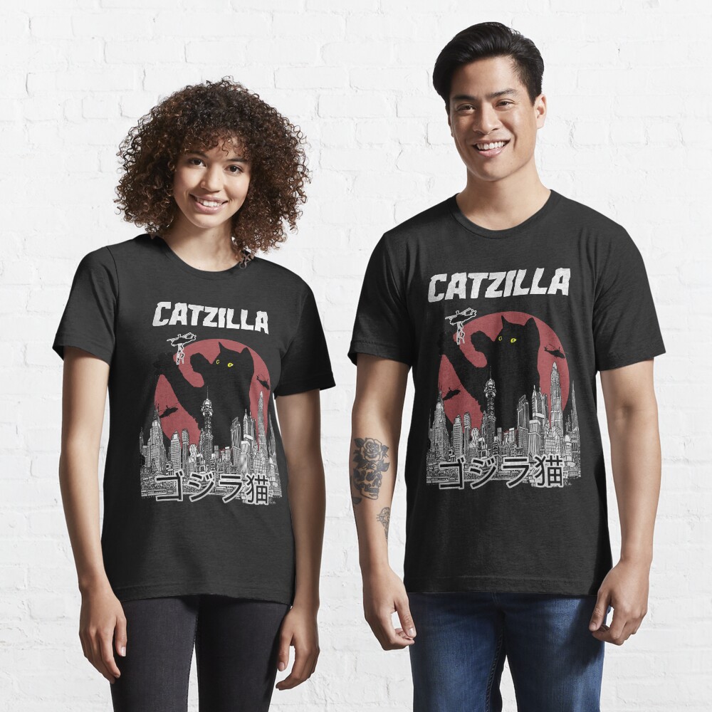 "Catzilla vintage" T-shirt for Sale by Le-Freak | Redbubble | cat t ...